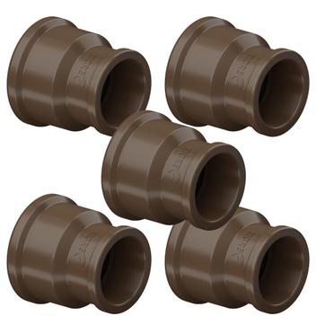 Kit 5 Luva Soldável Redução PVC Marrom Para Canos Tubos Água Fria 3/4x1 ...