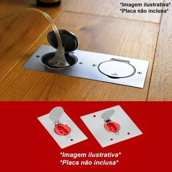 Kit 5 Modulos Tomada Piso Perlex 20a 3 Pinos Vermelho - Módulo de Tomada - Magazine Luiza