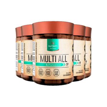Kit 5 Multi All Multivitamínico Nutrify 60 Cápsulas - Multivitamínico / Polivitamínico ...
