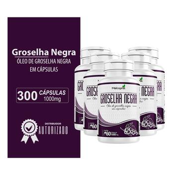 KIT 5 Óleos Groselha Negra 60 Cápsulas De 1000mg - Melcoprol - GRUPO ...