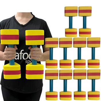 Kit 5 Pares Halteres Aquáticos Hidroginástica em EVA DF1105-AM 2 à 3kg ...