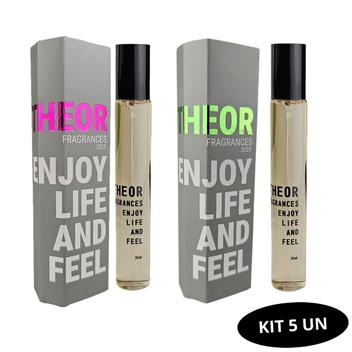 Kit 5 Perfumes Theor Valor de Atacado Deo colônia Thipos Femininos e ...