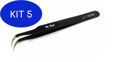 Kit 5 Pinça Aço Curvada Anti Estática Yaxun Yx-15 Esd - Pinças ...