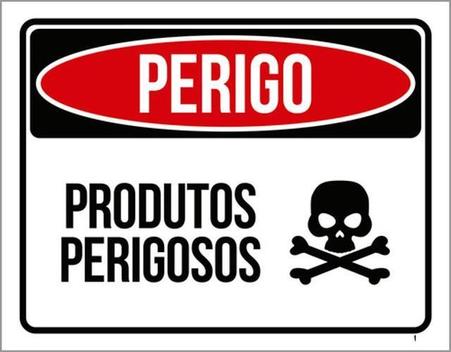 Kit 5 Placas Perigo Produtos Perigosos 36X46 - Sinalizo - Placa de ...