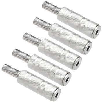 Kit 5 Plug Conector P2 Jack Stéreo Femea Alta Qualidade - RPC - Cabos ...