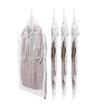 Kit 5 saco a vácuo com cabide Sistema de Zip Lock e Válvula de Sucção ...