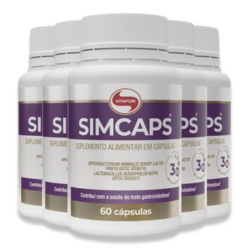 Kit 5 Simcaps Vitafor 60 Cápsulas - Lactobacilos - Magazine Luiza
