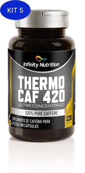 Kit 5 Thermo Caf 420 com 120 Cápsulas Softgel - Infinity - Infinity Nutrition - Termogênico ...