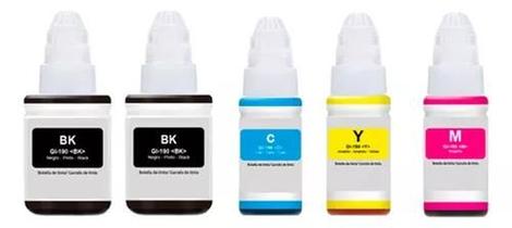 Kit 5 Tintas Para Canon G3110 G4100 G3100 G-190 Bk Y M C - GI-190 ...