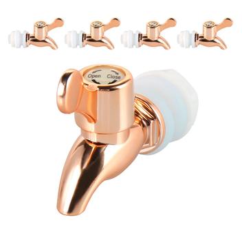 Kit 5 Torneiras para Suqueira Dispenser Plástico Rosé Gold Luxo Filtro ...
