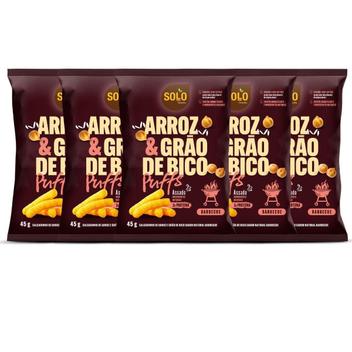 Kit 5 Unid Snack Puffs Arroz Grão Bico Barbecue Solo Snacks - Comida ...