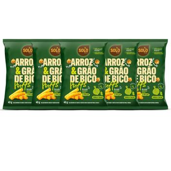 Kit 5 Unid Snack Puffs Arroz Grão Bico Cebola Solo Snacks - Chips ...