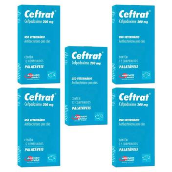 Kit 5 unidades - ceftrat 200mg 12 comprimidos - AGENER - Farmácia Pet ...