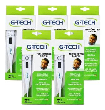 Kit 5 Unidades G-Tech Termômetro Digital TH1027 Branco - Termômetro ...