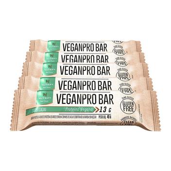 Kit 5 Veganpro Bar Nutrify Barra de proteína Vegana Cacau Und - Barra ...