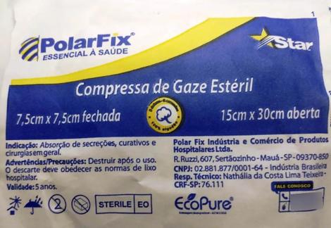 Kit 50 Pacotes (500un) Compressa De Gaze 7,5 X 7,5cm Estéril Branco ...