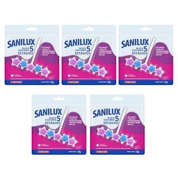 Kit 5un Bloco Sanitário C/ 5 Estágios Anti-manchas Sanilux - Bettanin ...