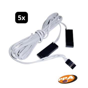 Kit 5x Sensor Fim De Curso Basculante 3 Vias 1,80m para Motor Portão ...