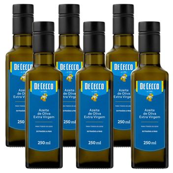 Kit 6 Azeite de Oliva Extra Virgem Italiano De Cecco 250ml - Azeite ...