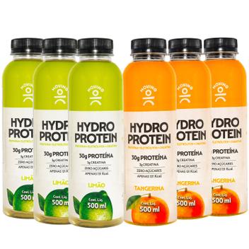 Kit 6 Bebidas Hydro Protein MOVING (2 Sabores) 500ml - Produtos para ...