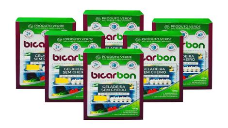 Kit 6 Bicarbonato de Sódio Bicarbon Geladeira Anti Odor 450g ...