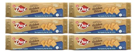 Kit 6 biscoitos cracker dux golden bites - 69g - Biscoito / Bolacha ...