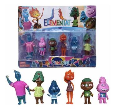 Kit 6 Bonecos Filme Elemental City Desenho Elementos - Click diversão ...