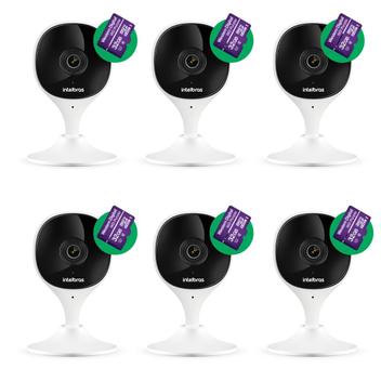 Kit 6 Câmeras Imx Wi-fi C/ Cartão de Memória 32Gb Intelbras - Câmera ...