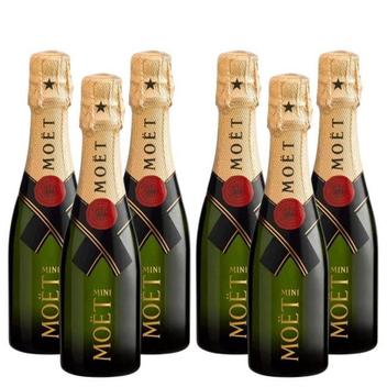 Kit 6 Champagne Moet e Chandon Mini Brut Impérial 200ml - Bebidas ...