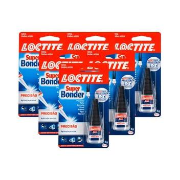 Kit 6 Cola Instantânea Super Resistente Embalagem Com 5g - Super Bonder ...