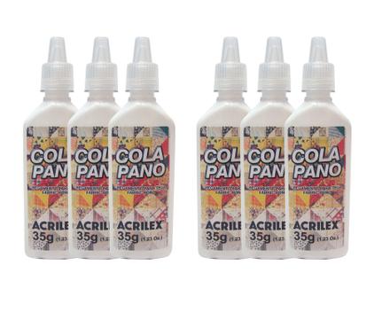 Kit 6 cola pano 35g bisnaga acrilex - Armarinhos - Magazine Luiza