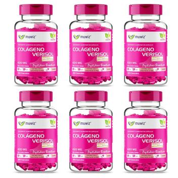 KIT 6 COLÁGENO VERISOL + VITAMINAS 120 Cápsulas 420mg MUWIZ - Colágeno ...