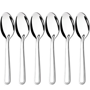 Kit 6 Colheres Grandes de Inox para Servir Arroz Molhos para Hotéis ...