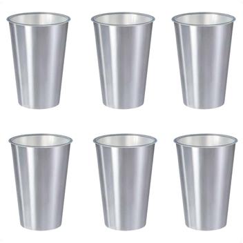 Kit 6 Copos 500 Ml Label Inox 14X8,5Cm Leve Prático Multiuso - Arqplast ...