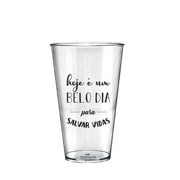 Kit 6 Copos 550 Ml Personalizados Transparente Salvar Vidas - Krystalon ...