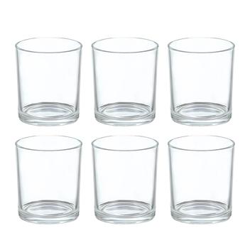 Kit 6 Copos de Vidro 330ml Perfeito Para Whisky e Coquetéis Elegante e ...
