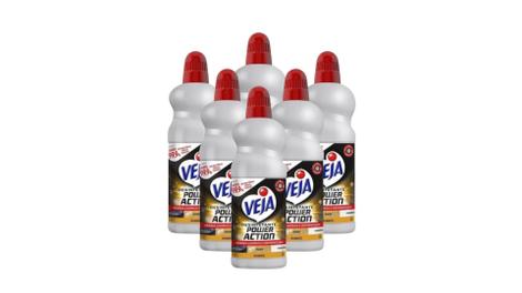 Kit 6 Desinfetante Veja Power Action Pinho Máxima Limpeza 1L ...