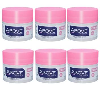 Kit 6 Desodorante em Creme Above Women Candy 50g - Desodorante ...