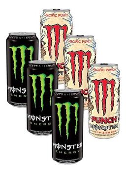 Kit 6 Energéticos Monster Tradicional + Pacific Punch 473ml - Bebida ...