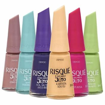Kit 6 Esmalte Risque Nova Coleção É Do Meu Jeito - Esmalte - Magazine Luiza