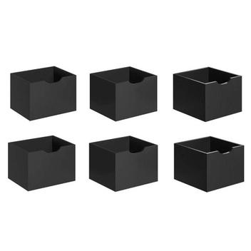 Kit 6 Gavetas Para Nicho Organizador Q01 Preto Fosco - Mpozenato ...