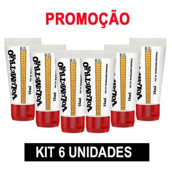 Kit 6 Incha Pênis Volumetrão Gel Vasodilatador Sensação de Aumento ...