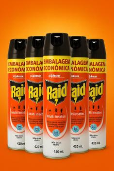 Kit 6 Inseticidas Raid Multi Insetos Base De Agua 420 Ml - Inseticidas ...