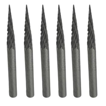 Kit 6 Lima Rotativa Cônica 3.2mm Para Micro Retífica Vonder - Lima ...