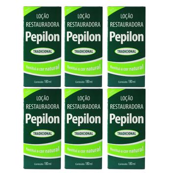 Kit 6 Loção Capilar Restauradora Tradicional 180Ml - Pepilon ...