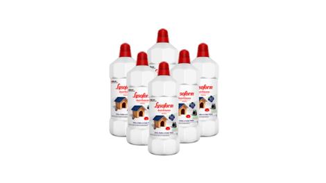 Kit 6 Lysoform Desinfetante Original Elimina Odor Pet 1L - Desinfetante ...