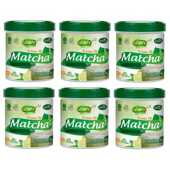 Kit 6 Matcha - Chá Instantâneo - Termo Fit - Unilife - 220g - Chá Verde ...