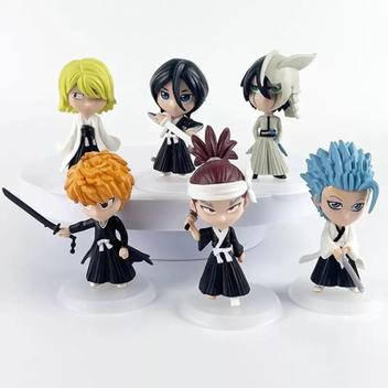 Kit 6 Miniaturas Anime Bleach - Ichigo Rukia Renji - Genérica - Mini ...