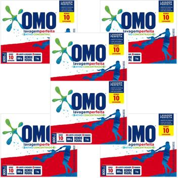 Kit 6 Omo Sabão Em Pó Caixa 800gr Maior Proteção Barato - Sabão em Pó ...