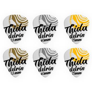 Kit 6 Palhetas Thida Delrin Econopack Thin Medium E Heavy - Palheta - Magazine Luiza